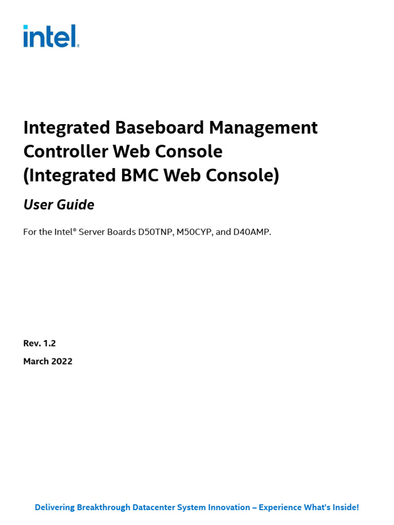 Integrated Bmc Web Console User Guide Pdf Bios System Software