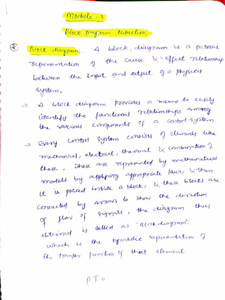 Ce Module 3 (Block Diagram Reduction) | PDF