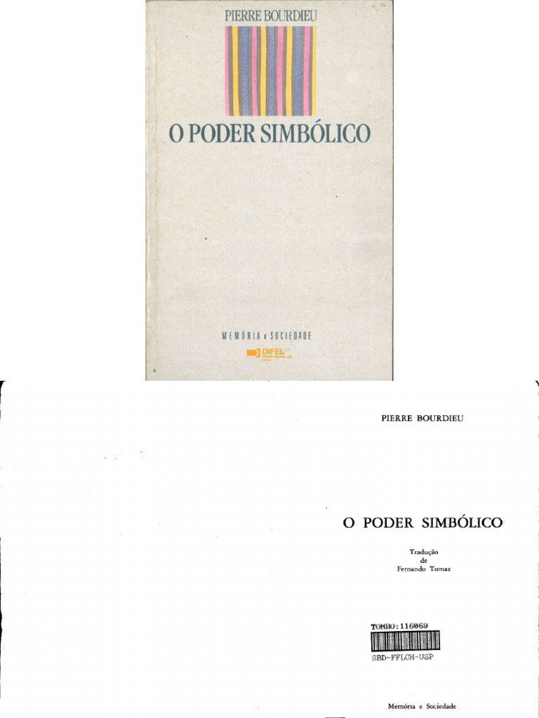 O Poder Simbólico Pierre Bourdieu | PDF