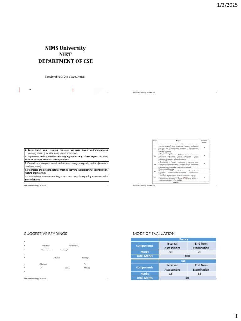 Lecture 1 Foundations of Machine Learning | PDF | Machine Learning ...
