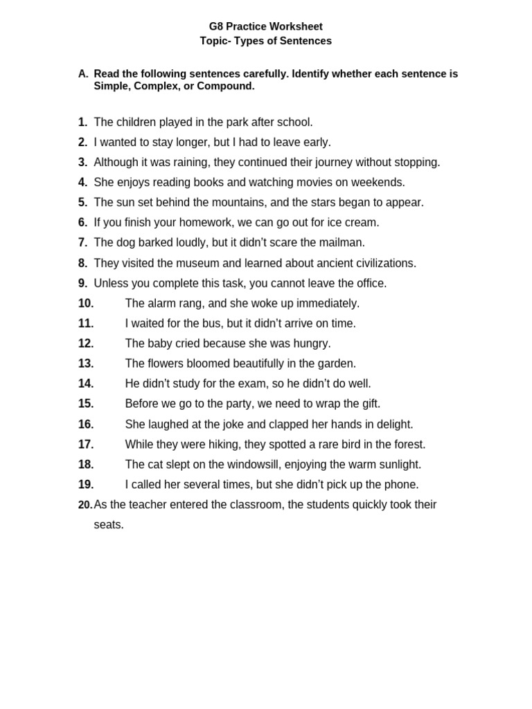 EPQ Types of Sentences | PDF