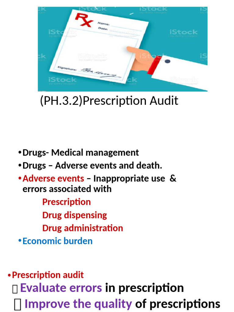Prescription Audit Guidelines | PDF