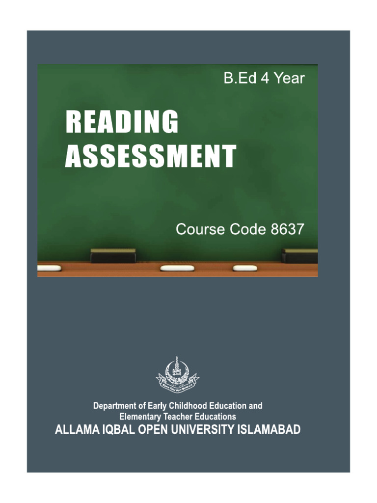 Reading Assessment Strategies Guide | PDF | Educational Assessment ...