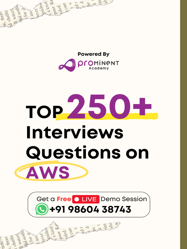 Top 250 AWS Interview Questions and Answers for 2024 1703845920 | PDF | Cloud Computing ...