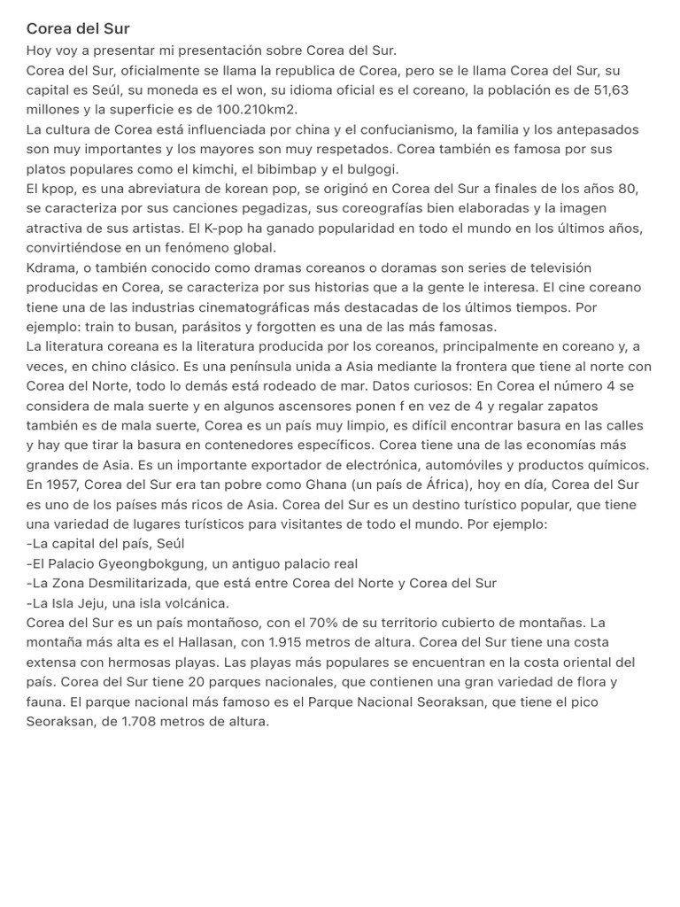 Corea Del Sur | PDF | Corea del Sur | Política mundial