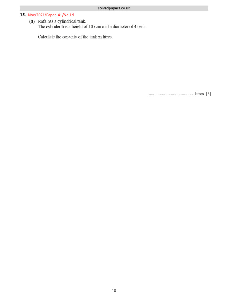 2021 Mensuration IGCSE 0580 | PDF