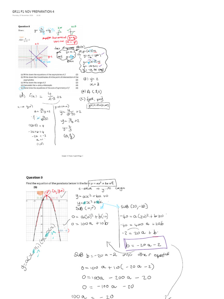 Gr11 NOV Paper 1 PREP Session 4 | PDF