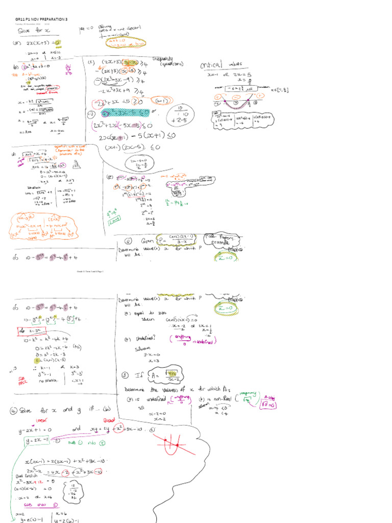 Gr11 NOV Paper 1 PREP Session 3 | PDF