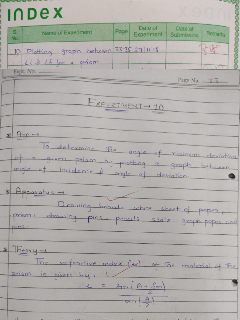 Physics Experiment 10 | PDF