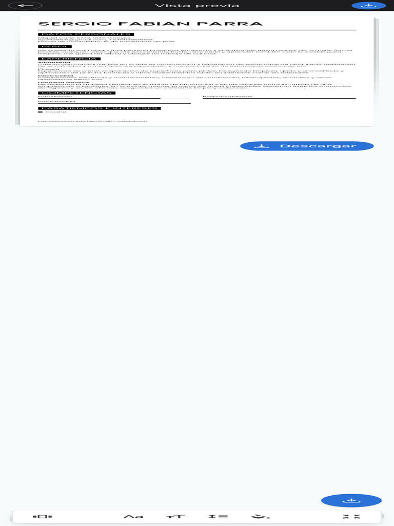 CV Adriel Bulfe - CVwizard 2 | PDF