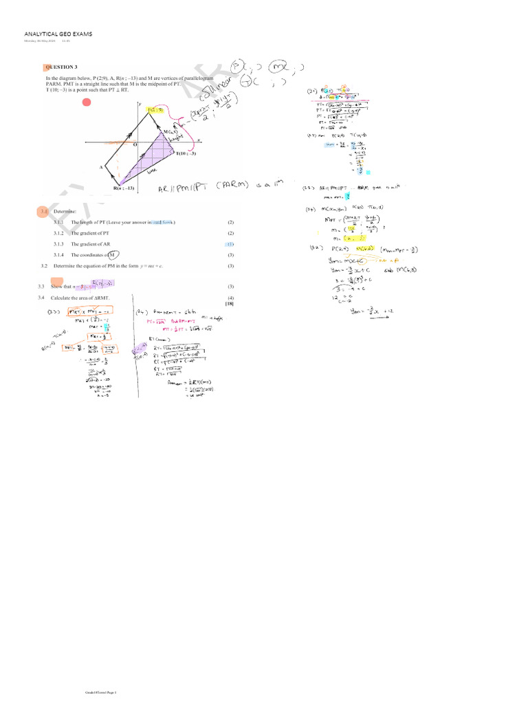 G10 Analytical Exam Question Practice 2 | PDF