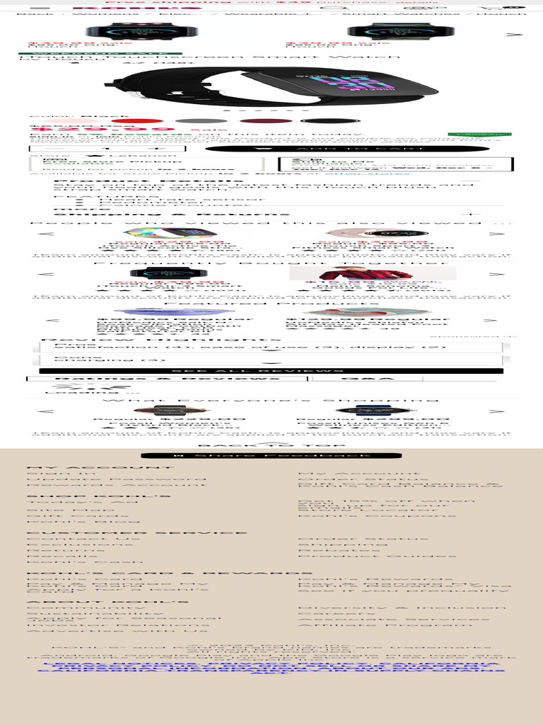 ITouch Touchscreen Smart Watch | PDF | Google Play | Smartwatch