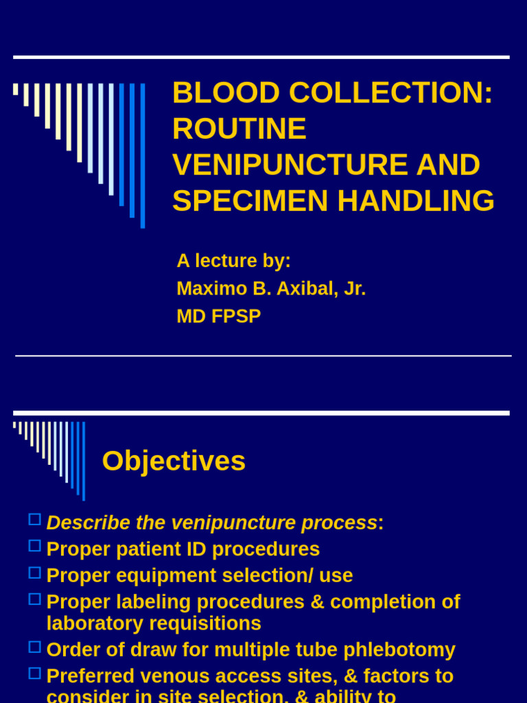 01 Blood Collection | PDF | Vein | Blood Plasma