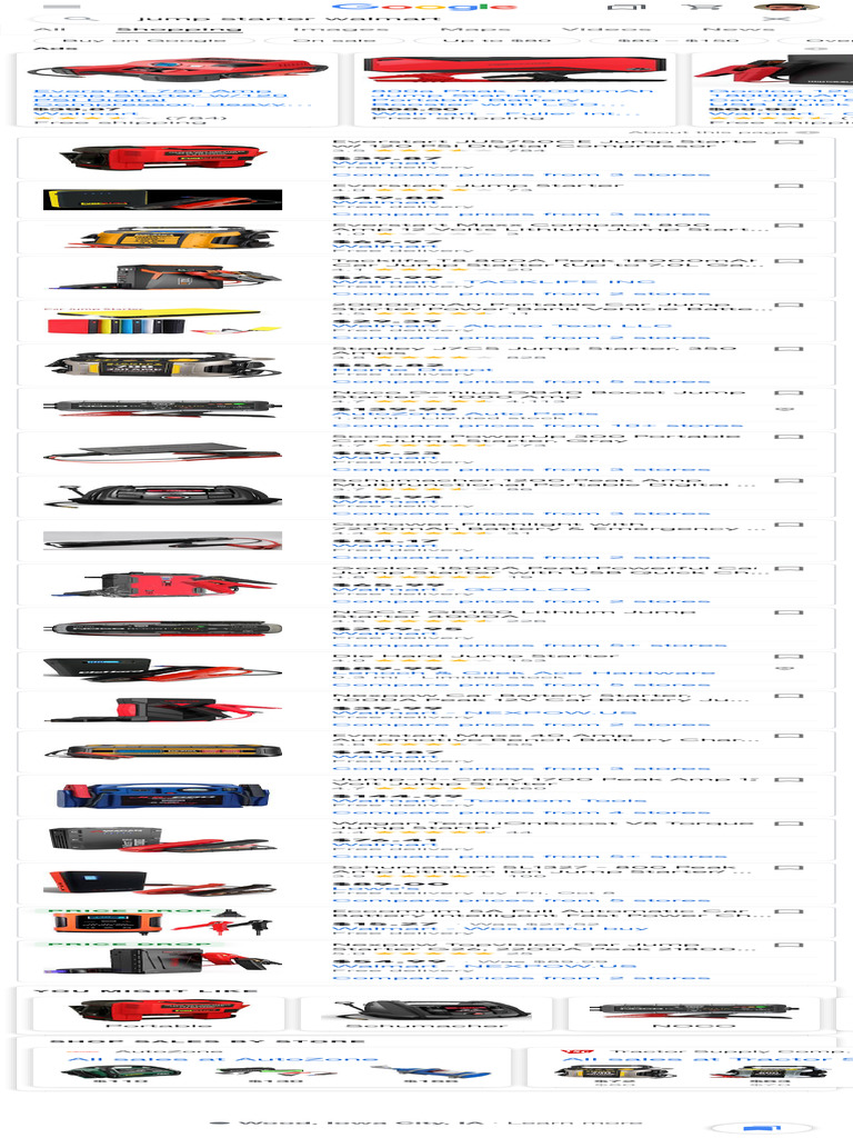 Jump Starter Walmart - Google Shopping | PDF | Vehicles | Vehicle ...