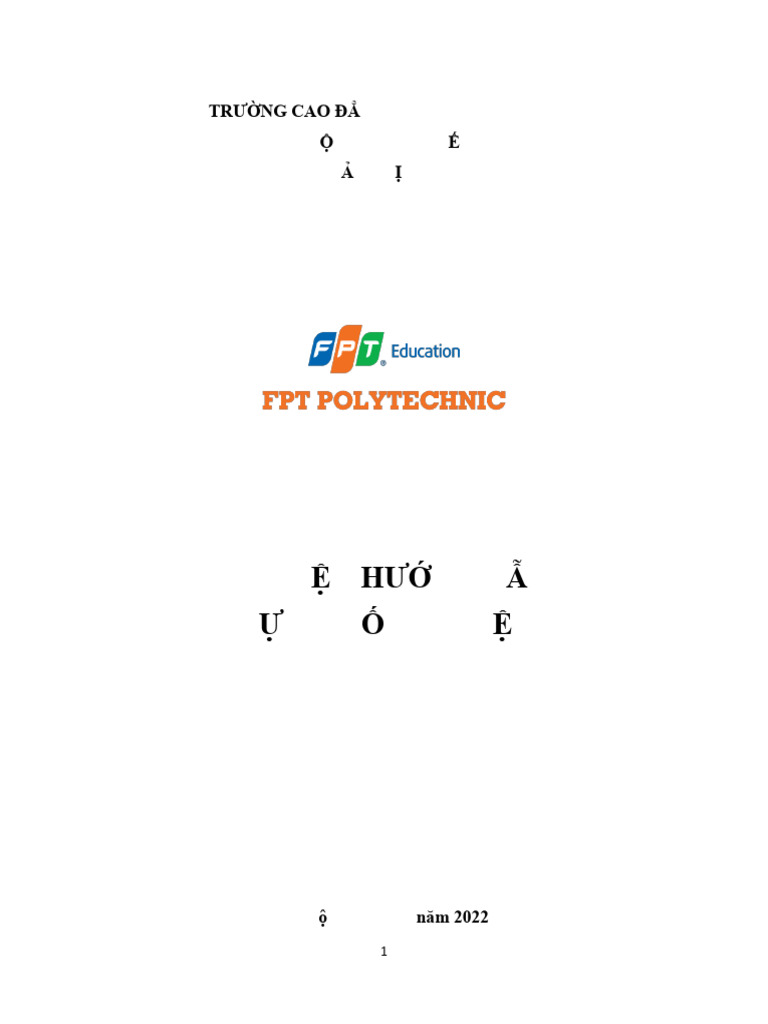 Tài Liệu Hướng Dẫn Dự Án Tốt Nghiệp | PDF