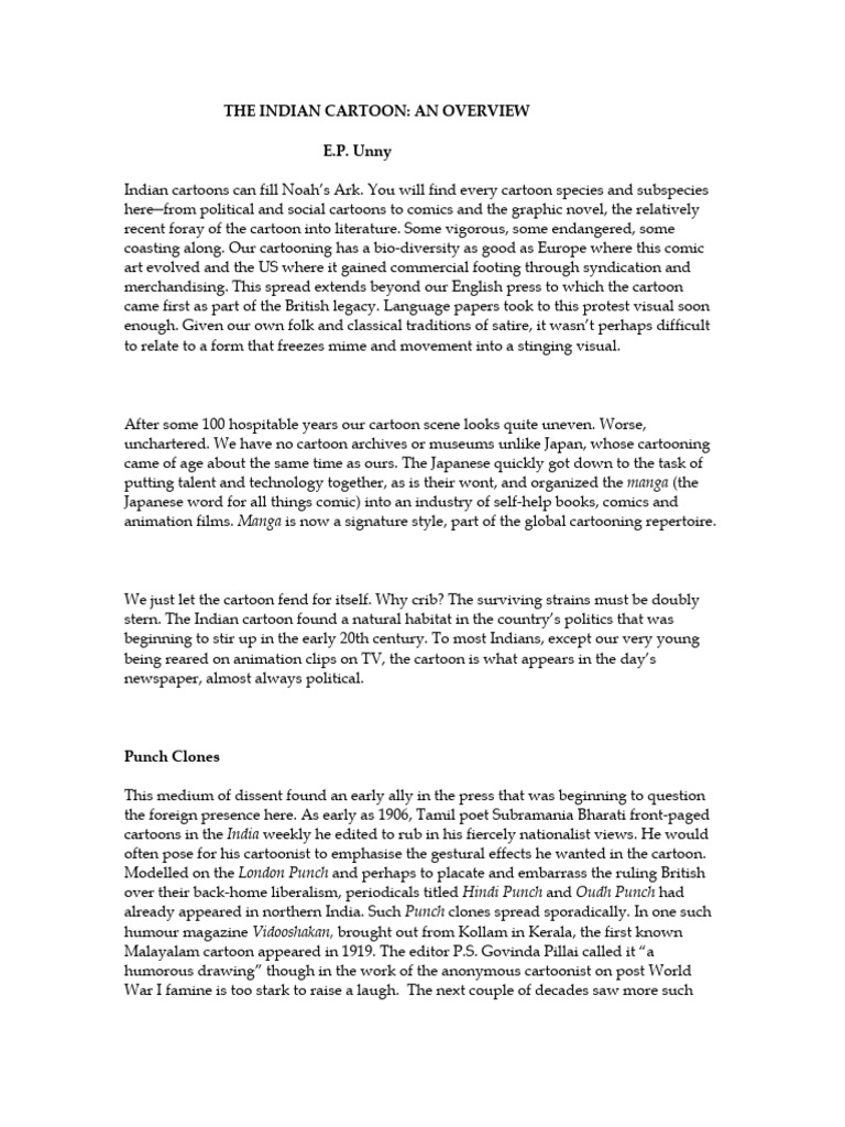 Political Cartooning Overview Unny 2006 | PDF | Cartoon | Comics