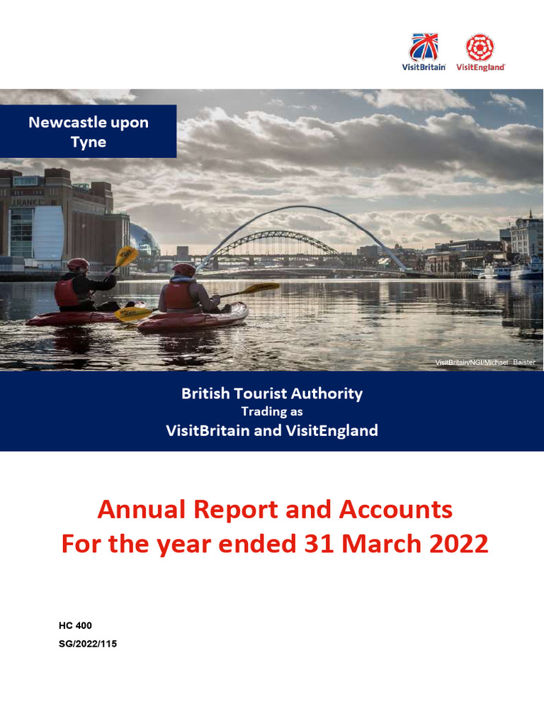 21-22 VisitBritain - VisitEngland Annual Report | PDF | Cost Of Living ...