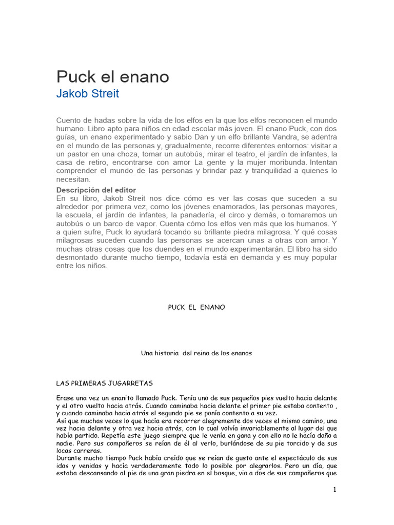 Puck El Enano | PDF | Duendes