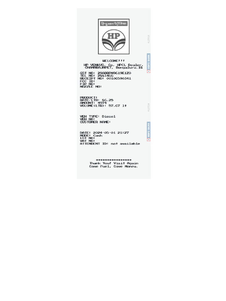 Fuel invoices | PDF