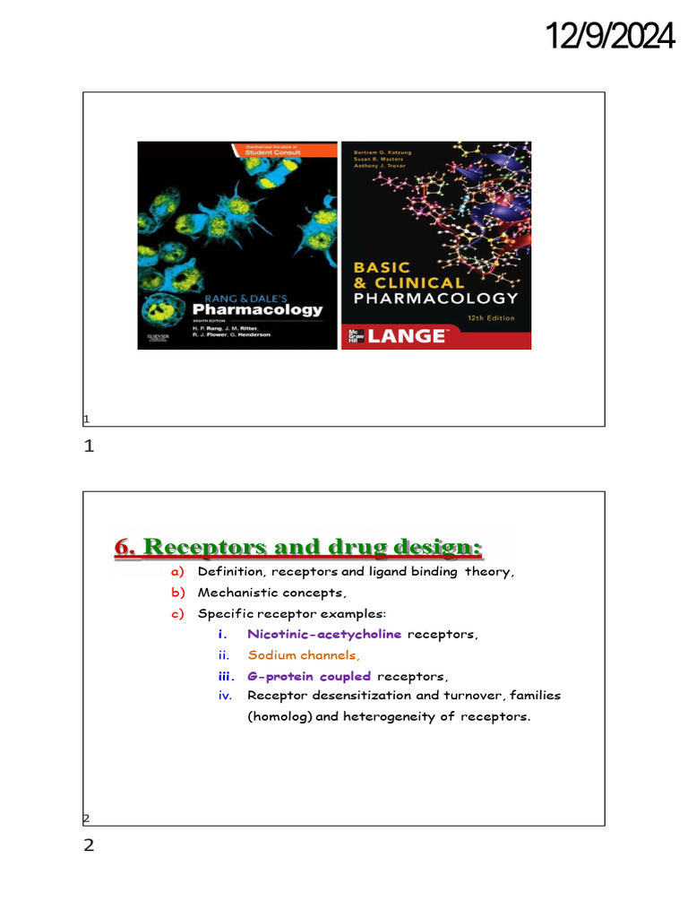 Class-Receptor-2022 (11th Batch) | PDF | Receptor (Biochemistry) | Ion Channel