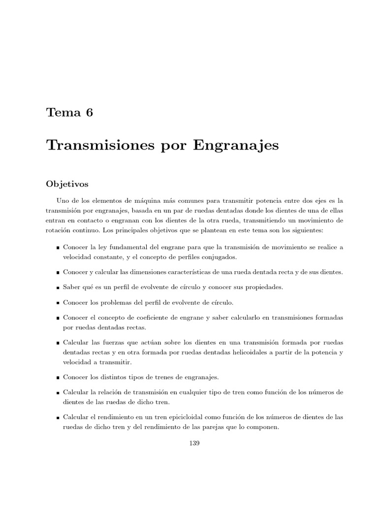 Tema6 - ENGRANAJES | PDF | Engranaje | Ingeniería mecánica