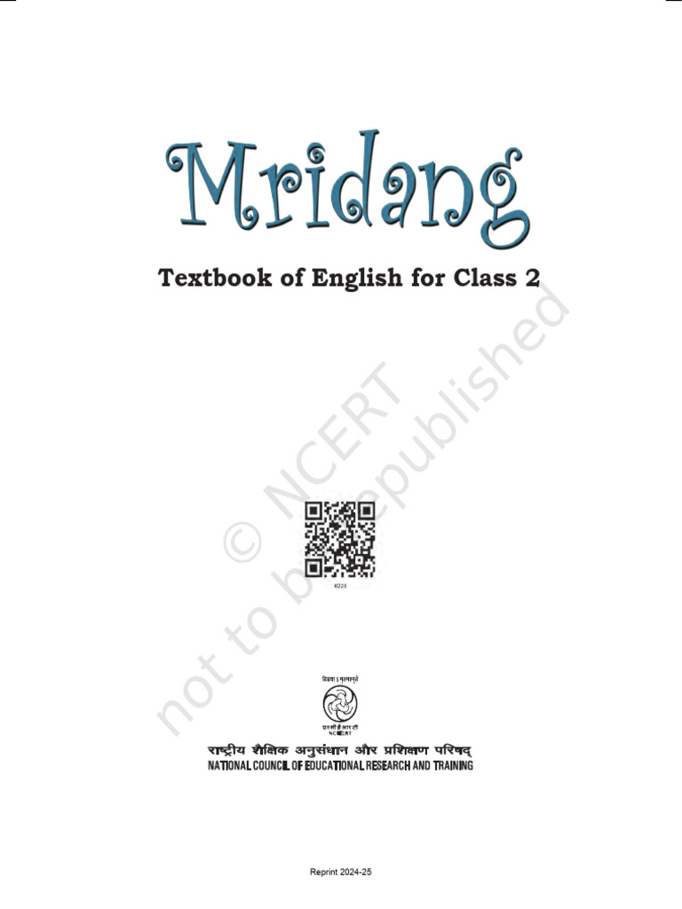 Class 2 English Textbook 2024-25 | PDF | Learning | Reading Comprehension
