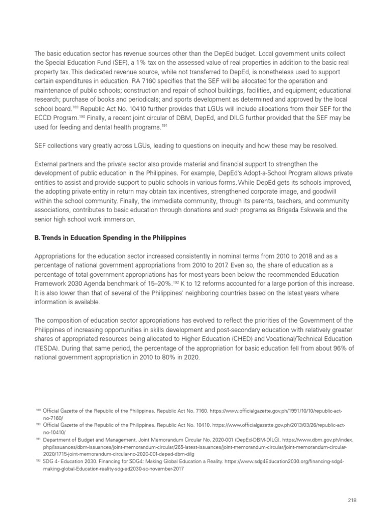 Deped Order - s2022 - 024 Adoption of The B E D Plan 2030 Sy Overall-Pages-83 | PDF | Government ...