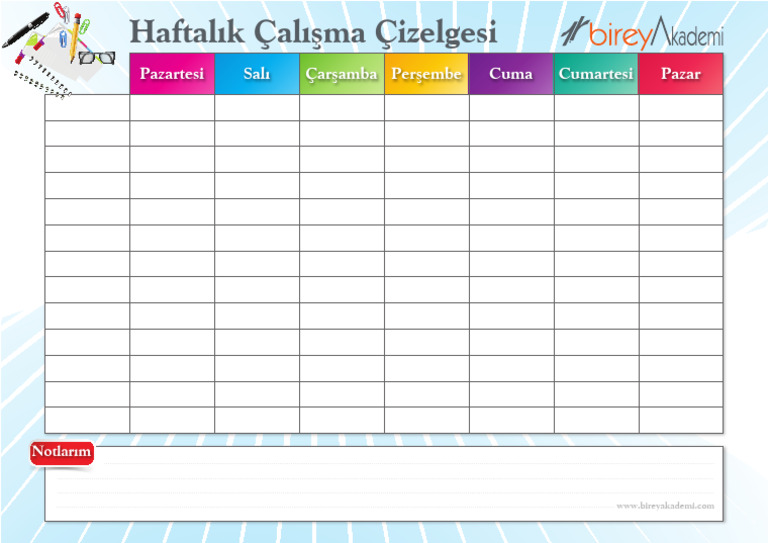 Haftalik Program 02 | PDF