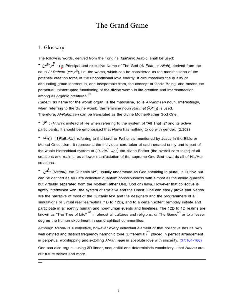 The Grand Game-A5-pages 1-7 | PDF | God | Divinity