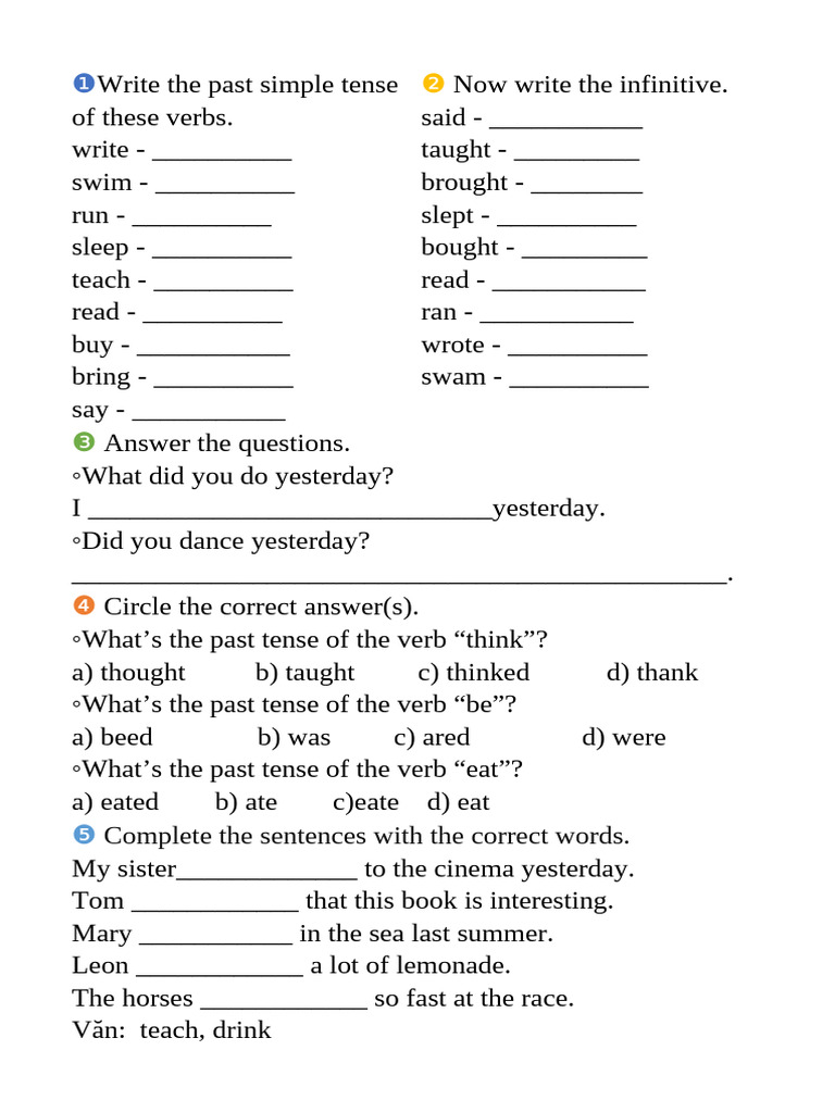 Past Simple Reading Comprehension Activities | PDF | Semantic Units ...