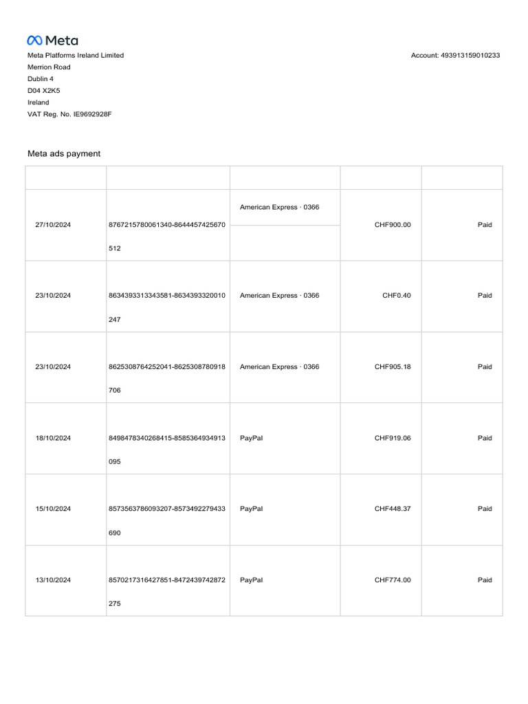 Meta Ads_Oct2024_Invoice | PDF