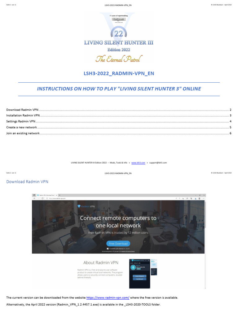 LSH3-2022_RADMIN-VPN_EN | PDF | Software | System Software