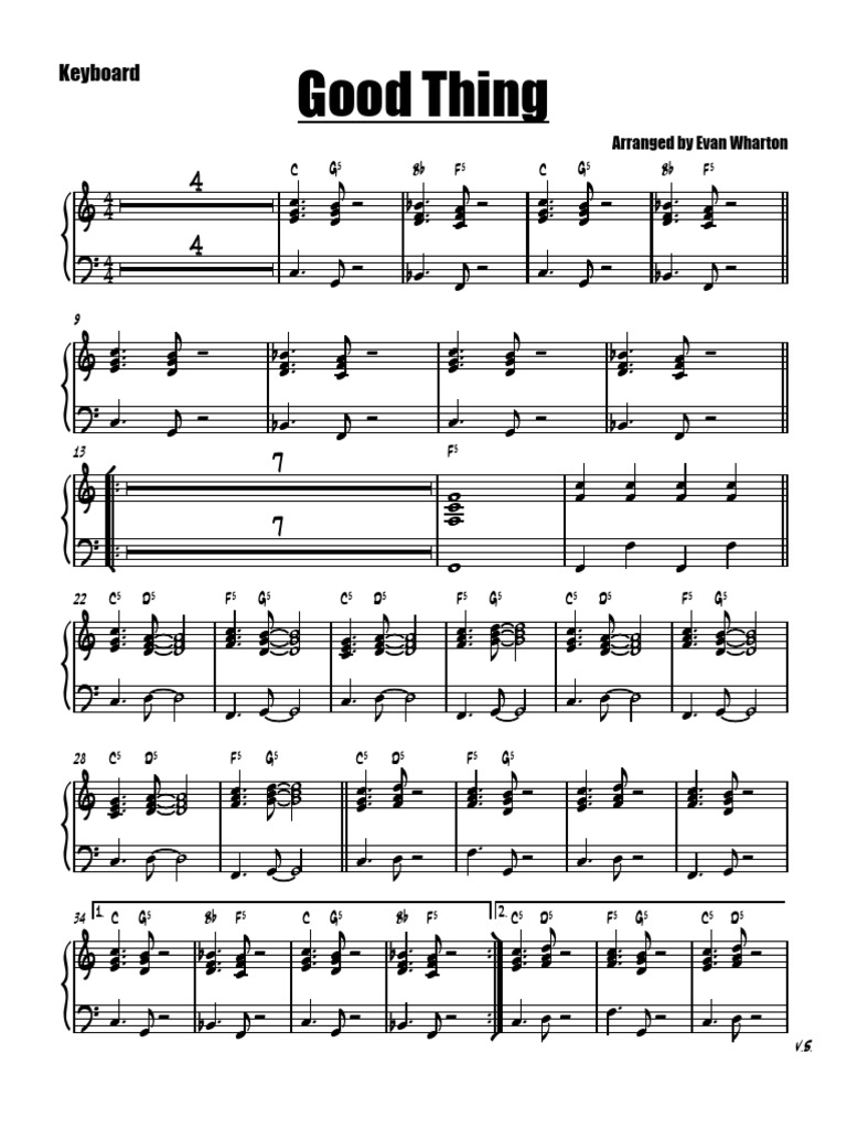 Good Thing - Piano | PDF