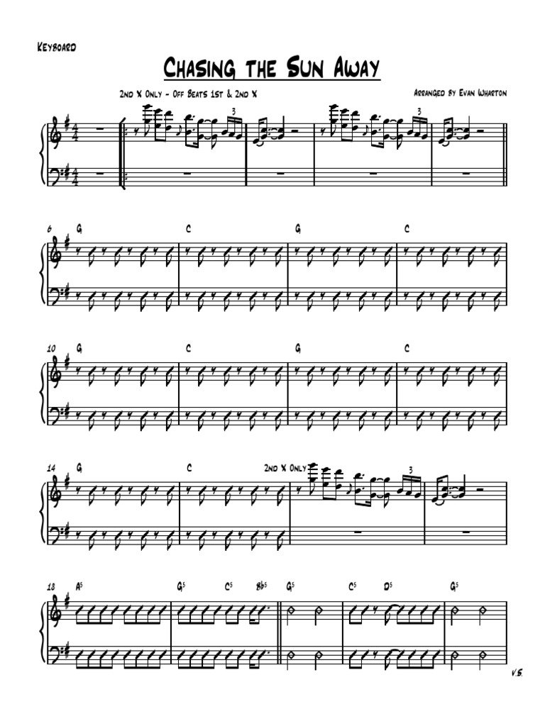 Chasing The Sun Away - Piano | PDF | Chess | Chess Theory