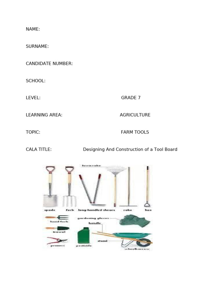 Cover Farm Tools | PDF