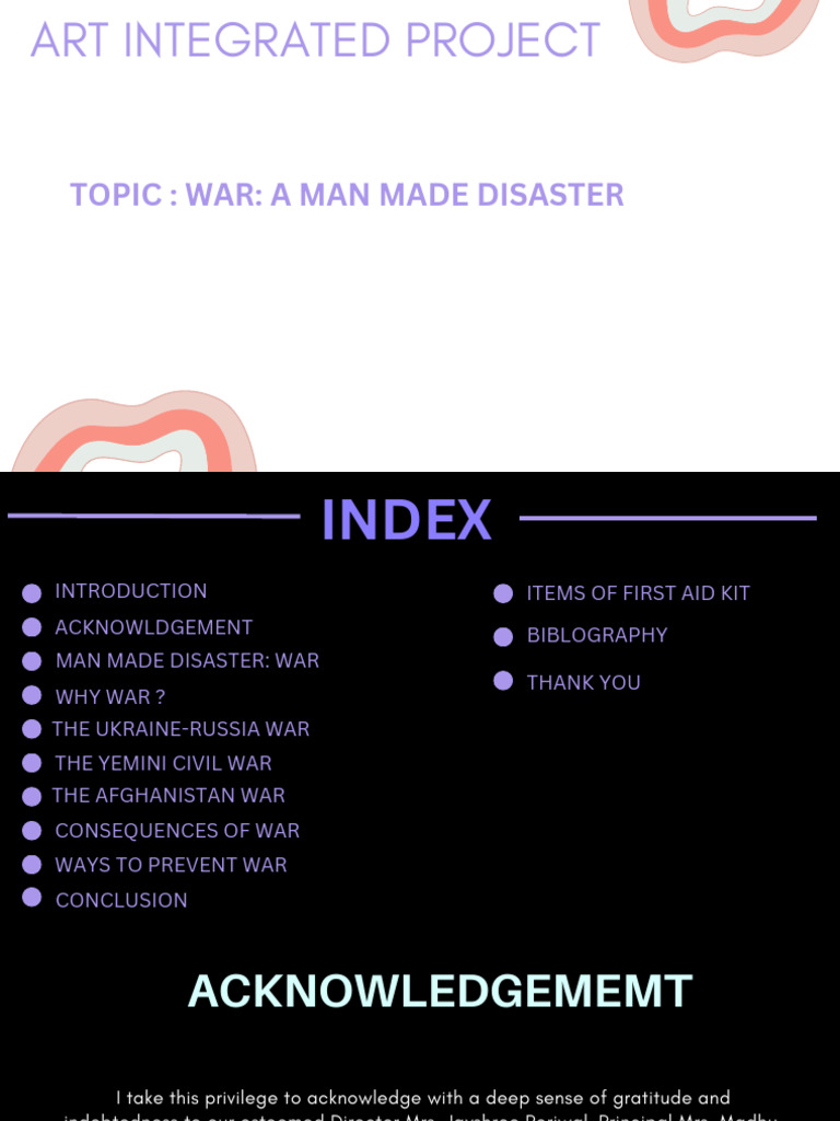 Man Made Disaster War - Mehai Singh | PDF | Diplomacy | Mediation