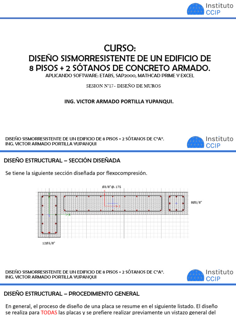 SESIÓN N°17 - DISEÑO DE MUROS - PARTE 3 | PDF | Ingeniería de Edificación