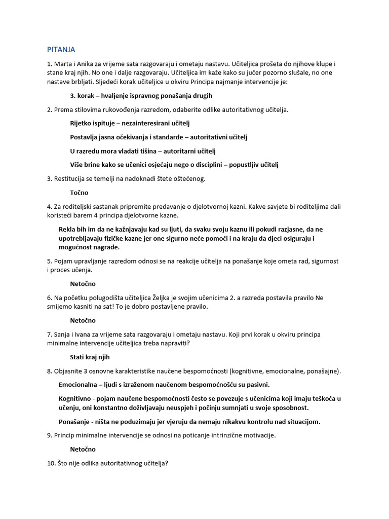 Misour - Pitanja Sa Rokova | PDF