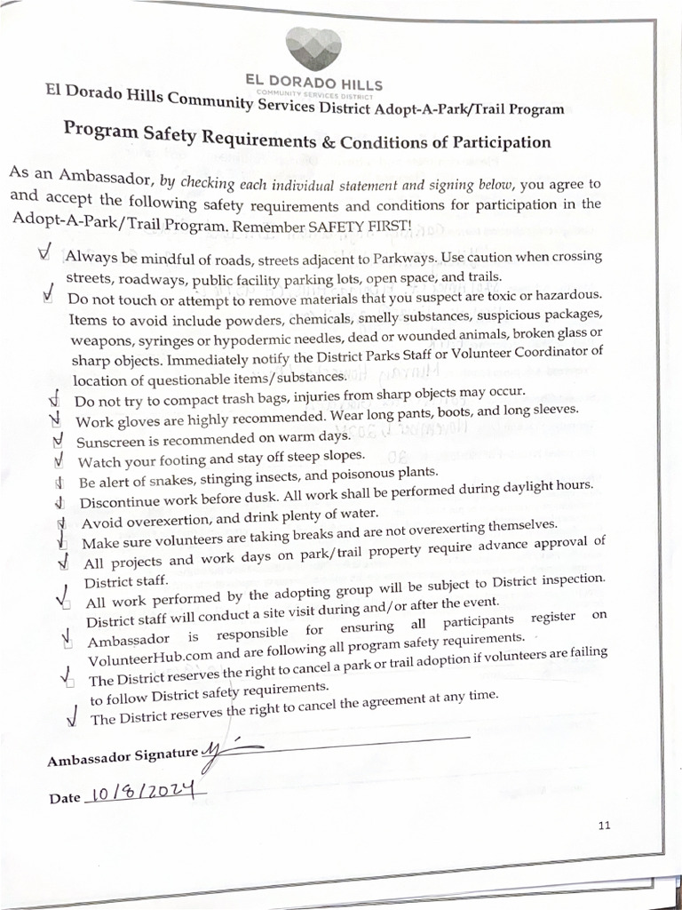 Program Safety Requirements & Conditions of Participation | PDF