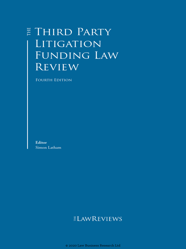 Third Party Litigation Funding Law Review 4th Edition | PDF ...