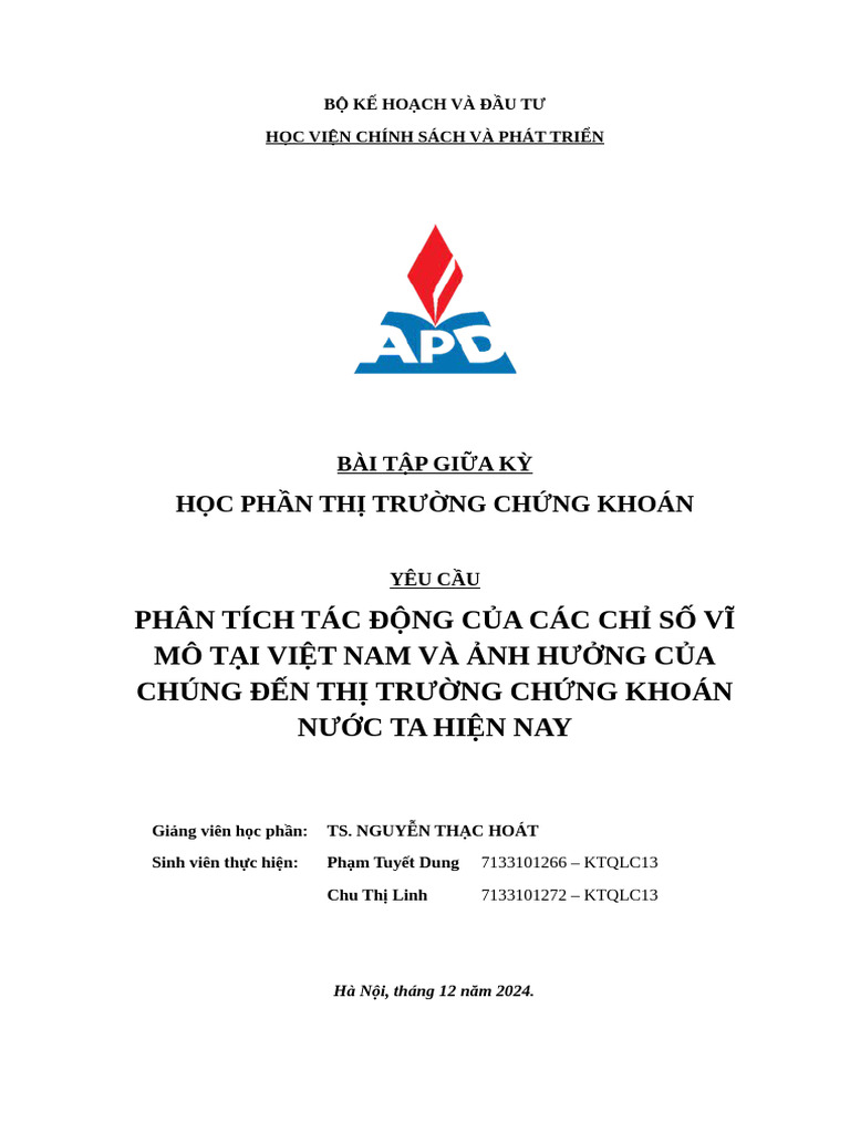 Bài Thi Gi A K - TTCK | PDF