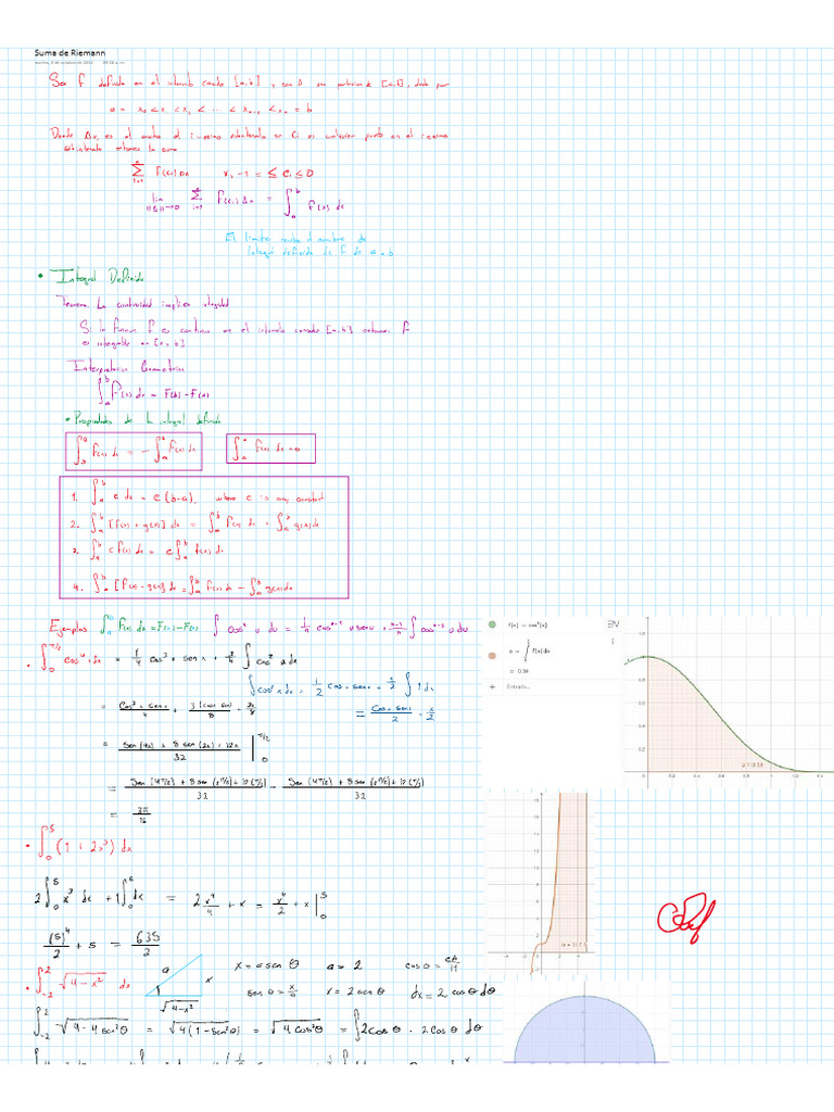 Actividad - Suma de Riemann | PDF