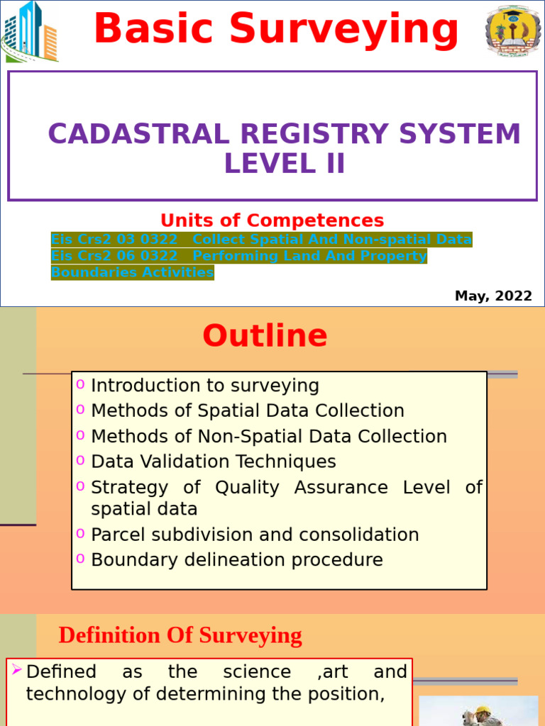 CRS Level II - Basic Surveying | PDF | Surveying | Azimuth