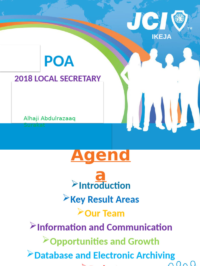 2019 Local Secretary POA Formatted | PDF
