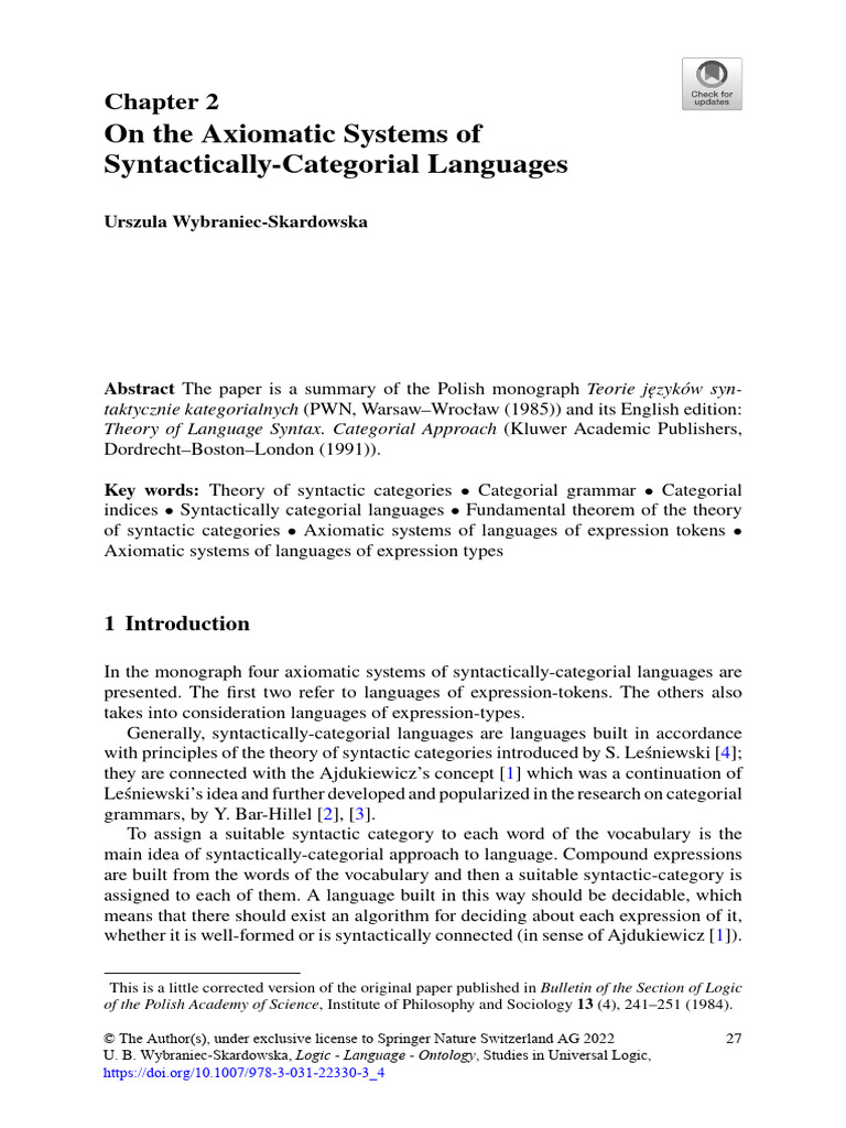 978-3-031-22330-3_4 | PDF | Syntax | Concept