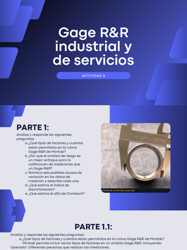 Actividad 8 - MOP | PDF | Medición | Riesgo