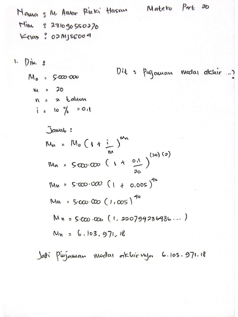 Muhammad Amar - Mateko Pert20 | PDF