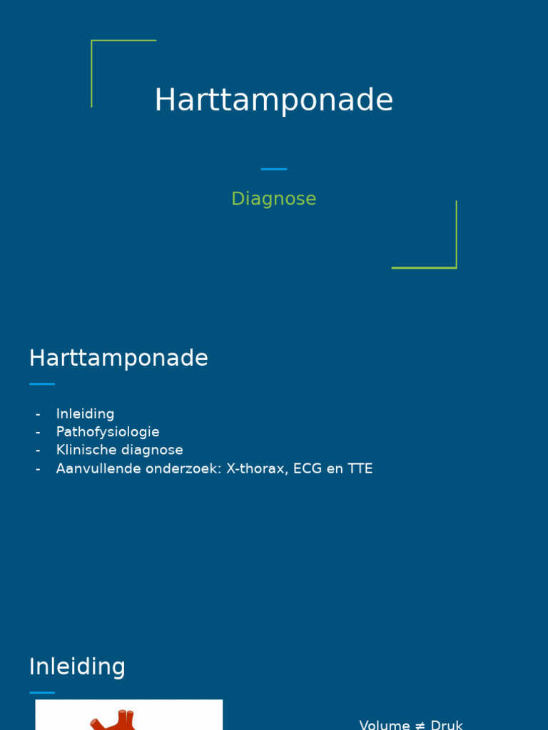 harttamponade presentatie | PDF