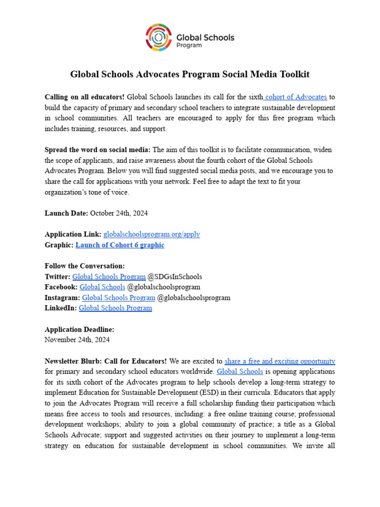 2025 Social Media Toolkit | PDF | Teachers | Social Media