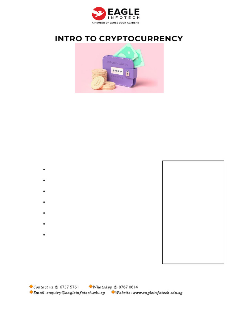 Intro to Cryptocurrency Course Overview | PDF